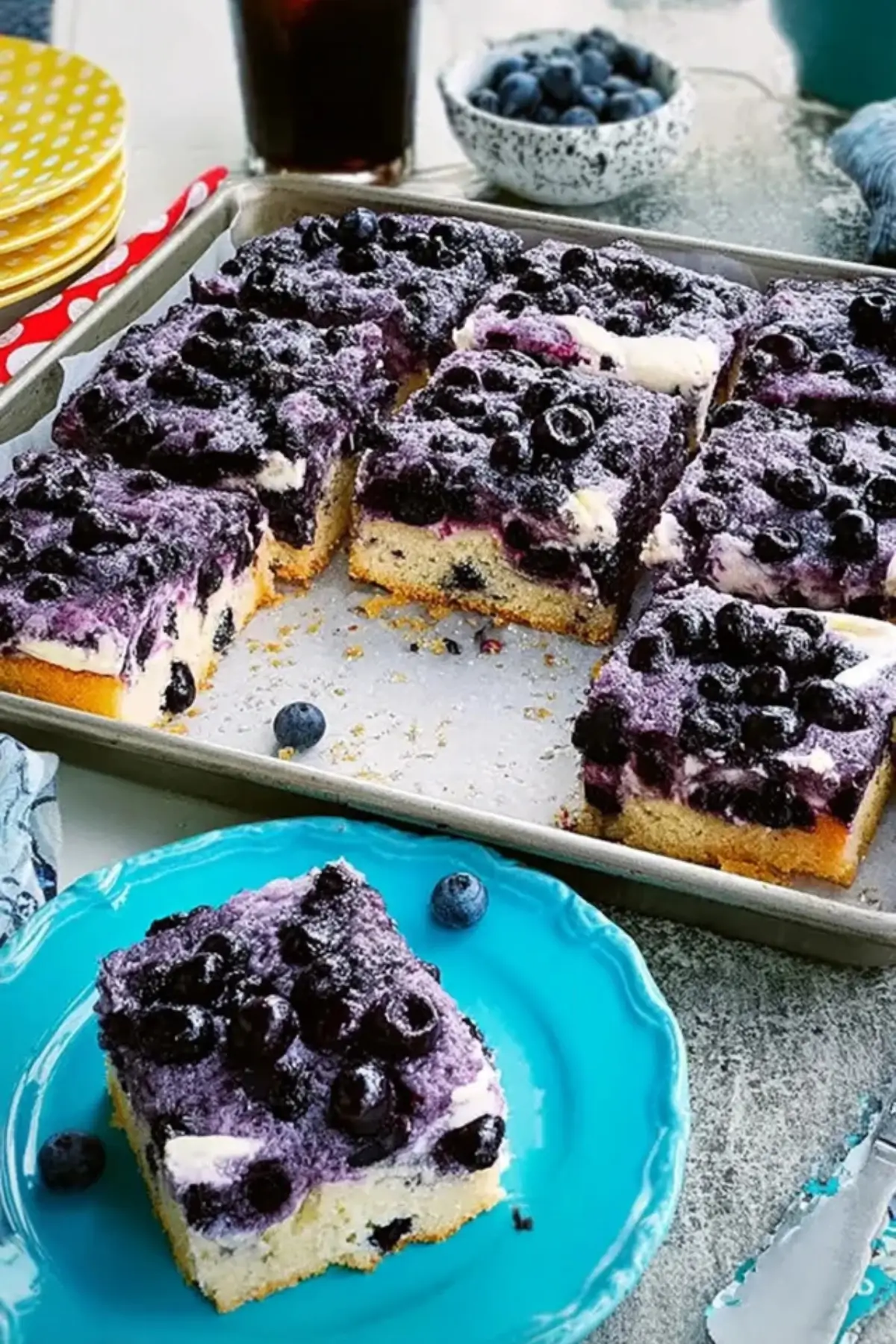 Heidelbeer Kuchen Blech