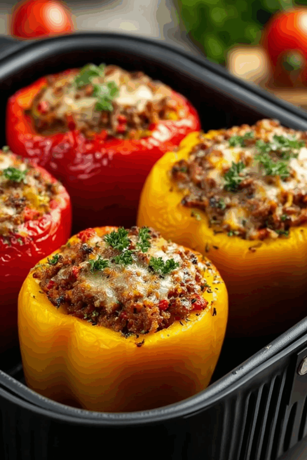 Airfryer Gefüllte Paprika – Einfach und Lecker in 30 Minuten - Kochkomplizin