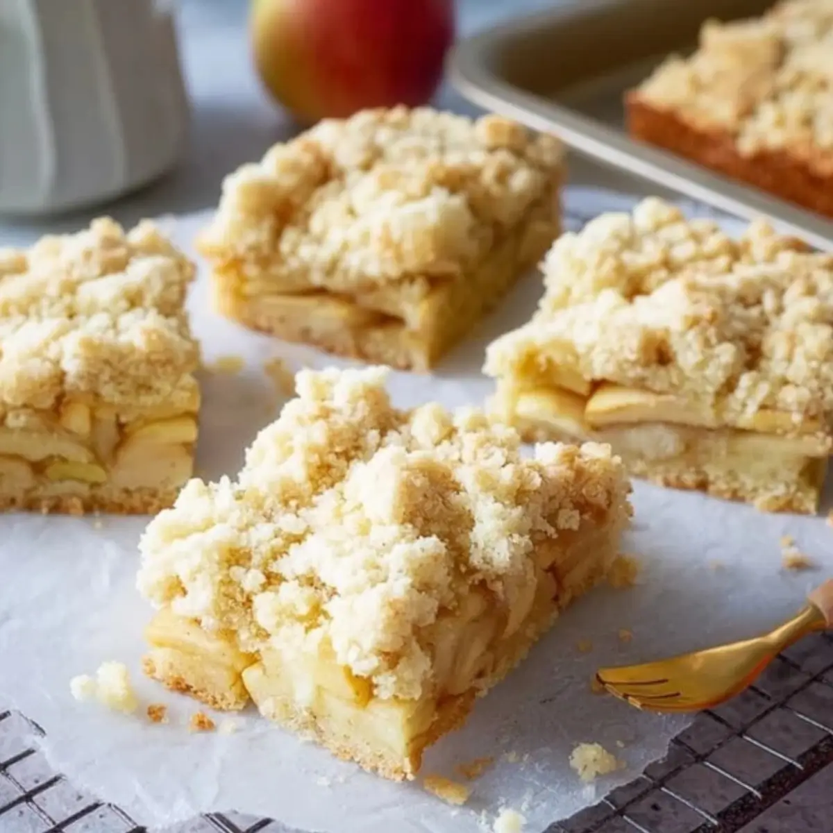 Apfelkuchen vom Blech mit Streusel – 30 Minuten Backgenuss - Kochkomplizin