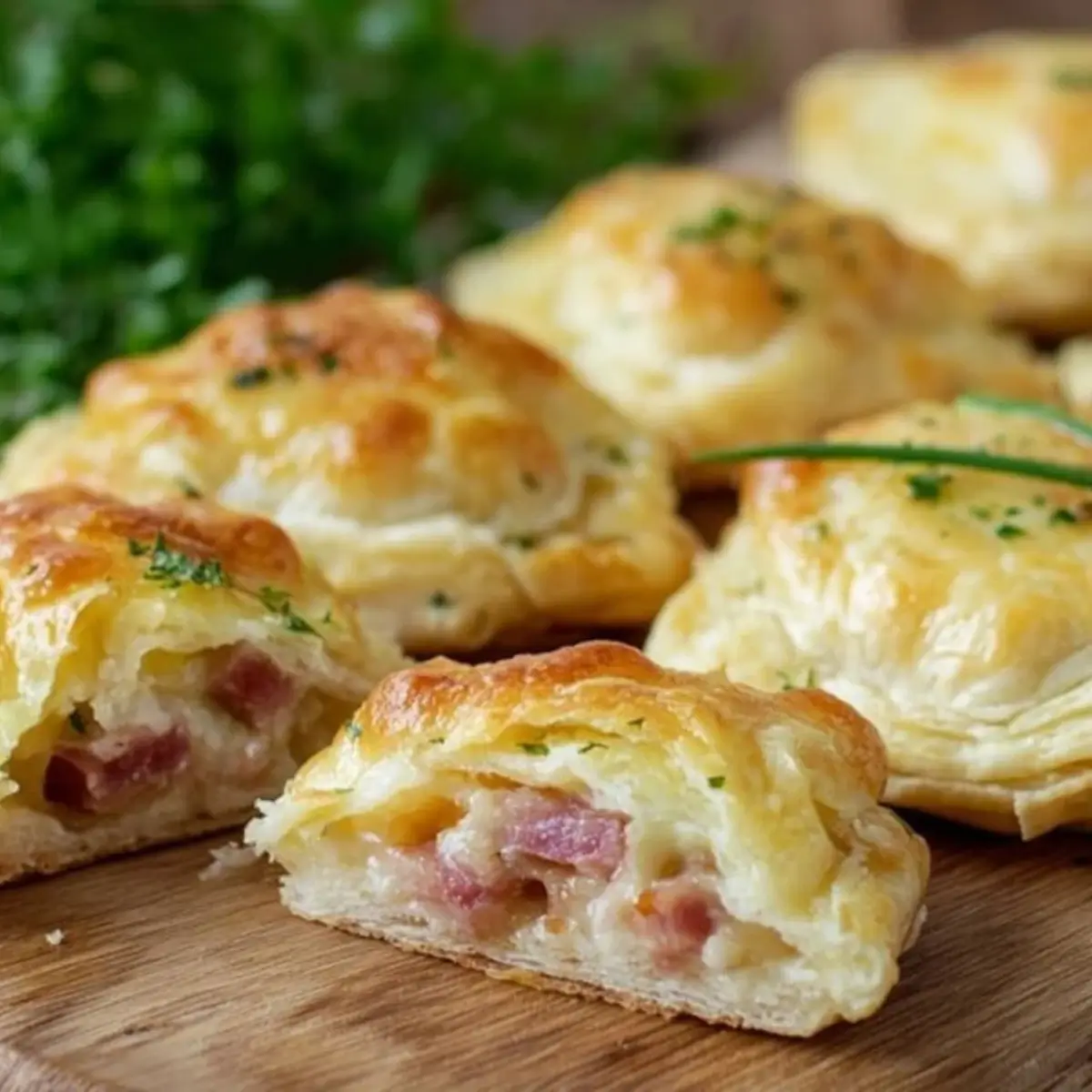 Flammkuchen-Taschen aus Blätterteig – Leckerer Snack in 25 Minuten ...