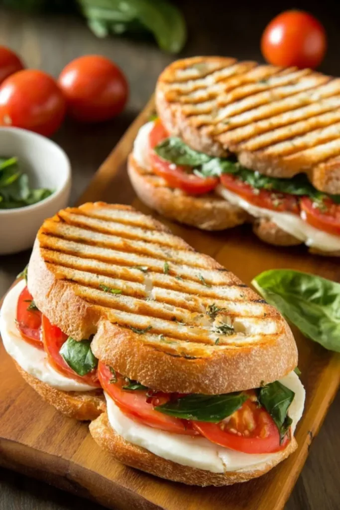 Panini Tomate Mozzarella - Kochkomplizin