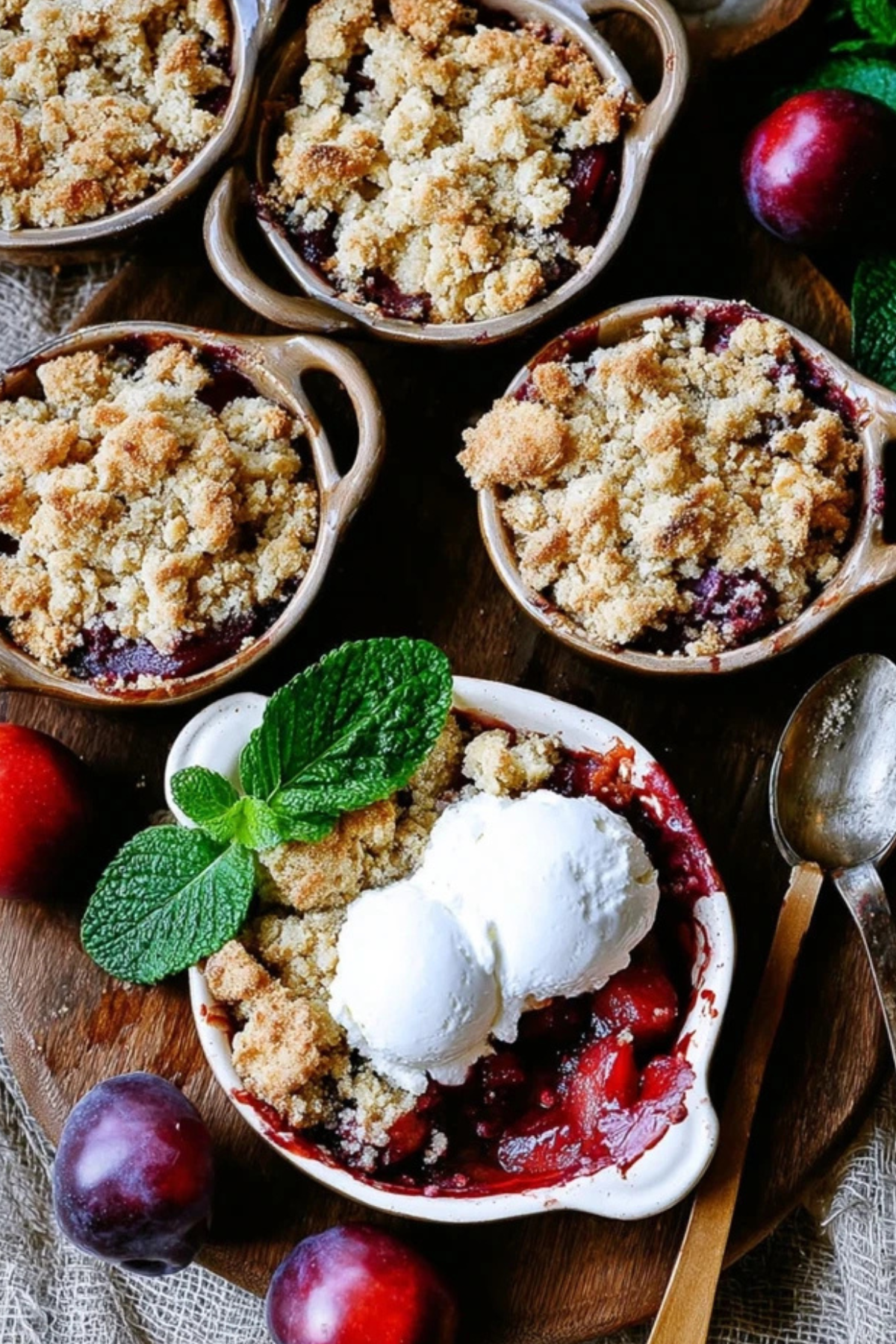 PFLAUMEN CRUMBLE MIT MANDEL-ZIMT-STREUSELN - Kochkomplizin