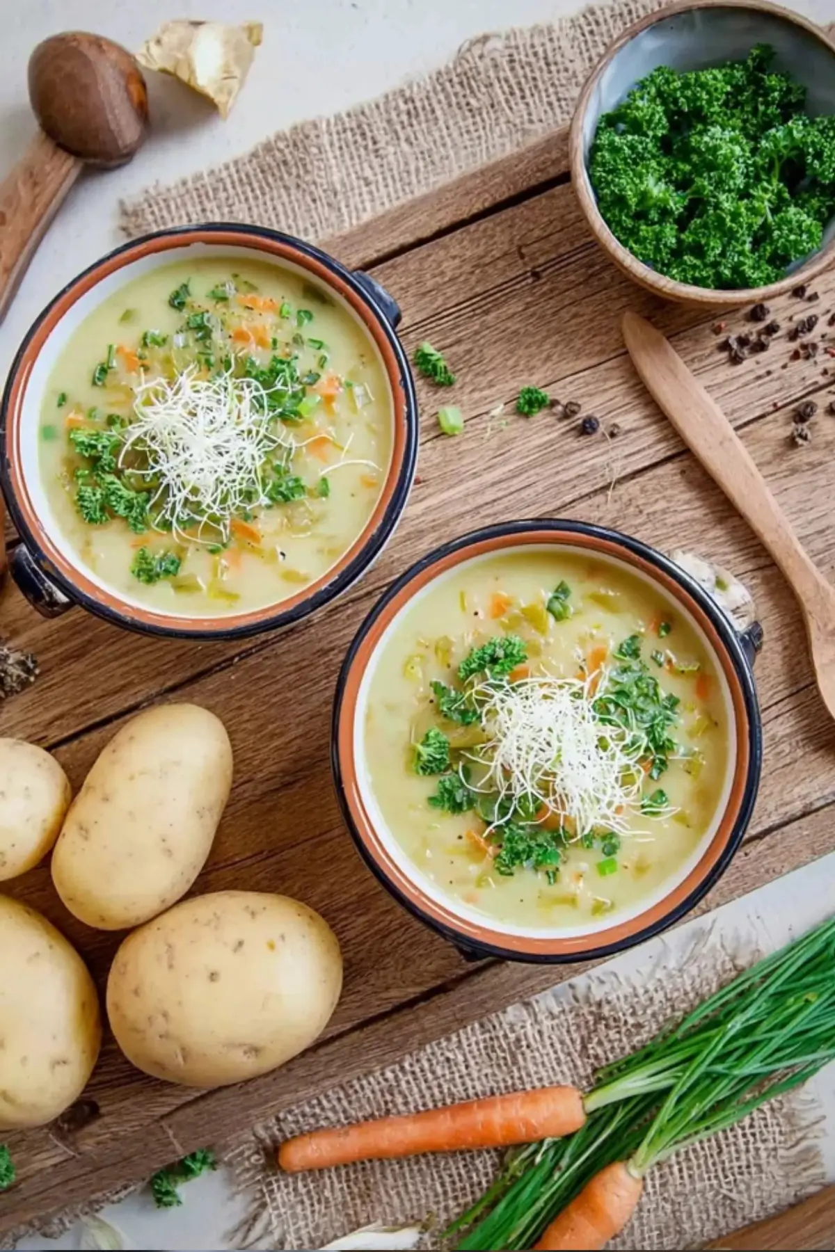 Cremige Kartoffel Lauch Suppe – Bestes Rezept - Kochkomplizin