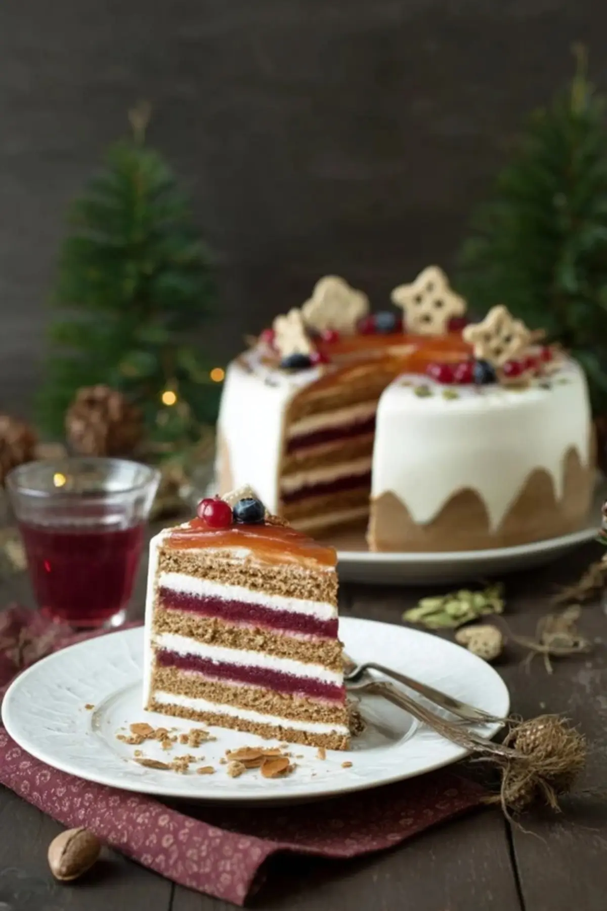 Fruchtige Lebkuchentorte – Beste Wintertorte - Kochkomplizin