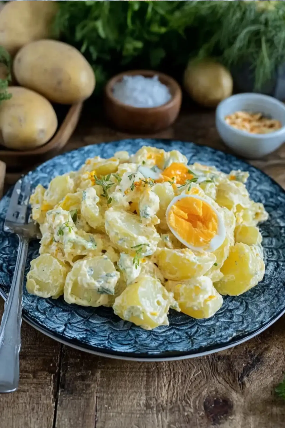 Kartoffelsalat mit Mayonnaise und Ei: Omas klassisches Rezept ...