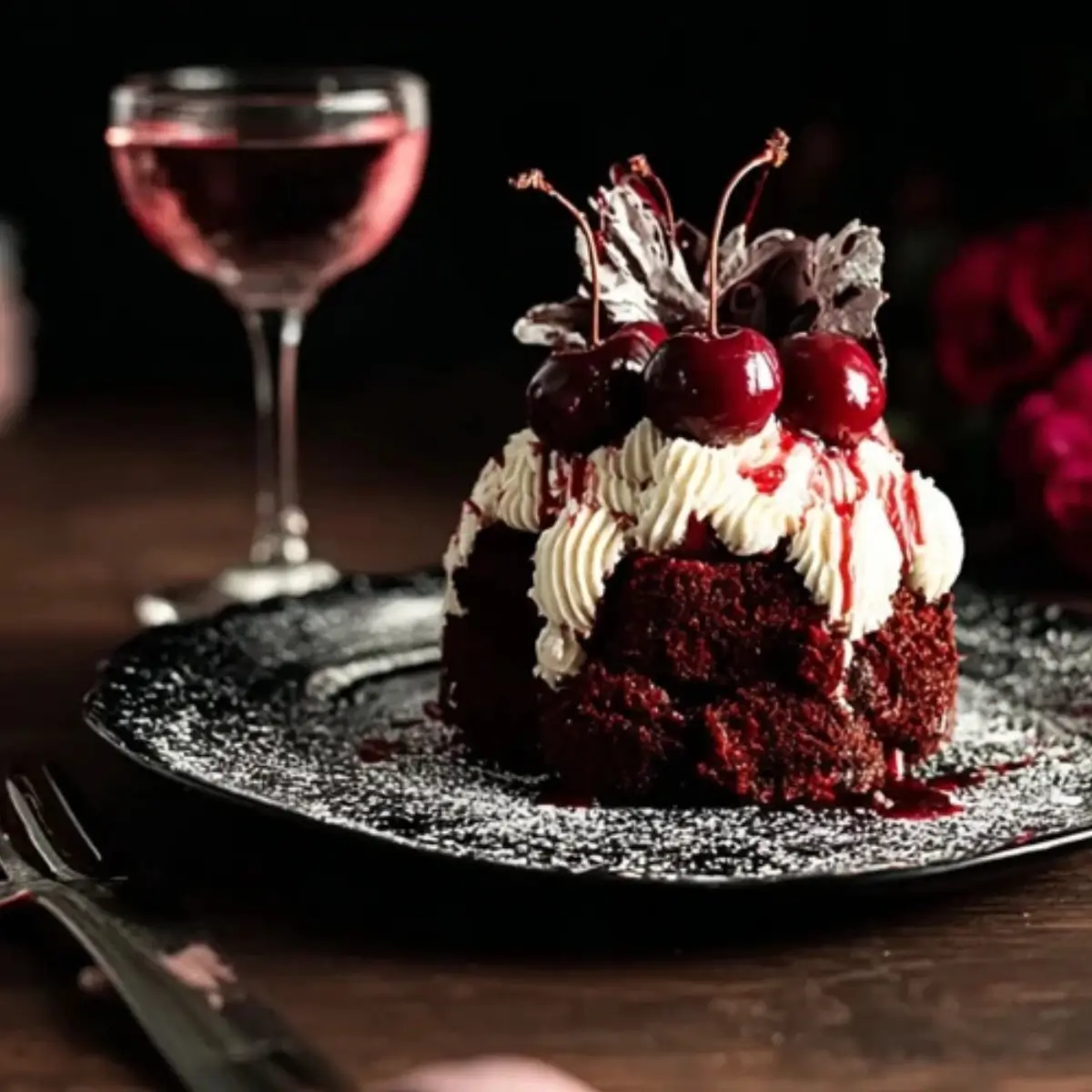 Mini Schwarzwälder Kirsch Törtchen – Einfaches Rezept für 2 - Kochkomplizin