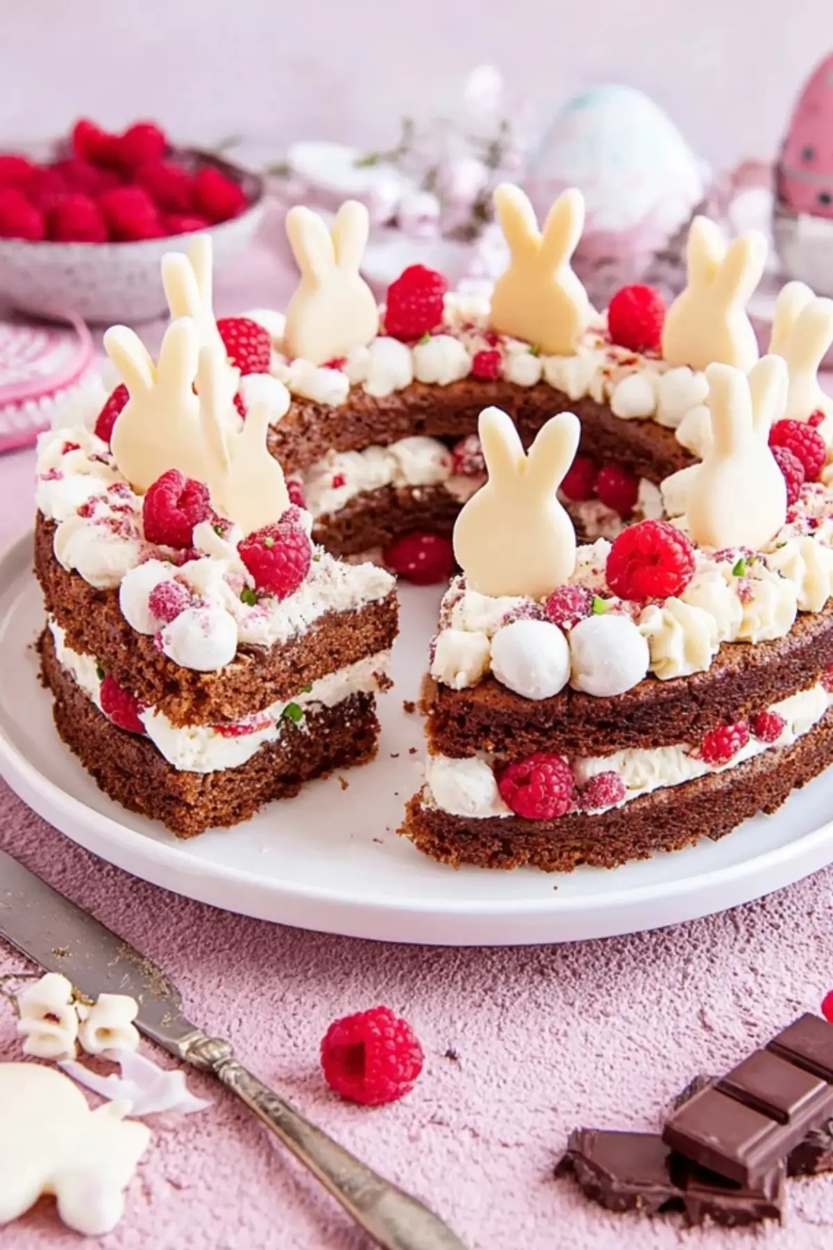 Ostertorte mit Himbeeren – Einfach & Festlich - Kochkomplizin
