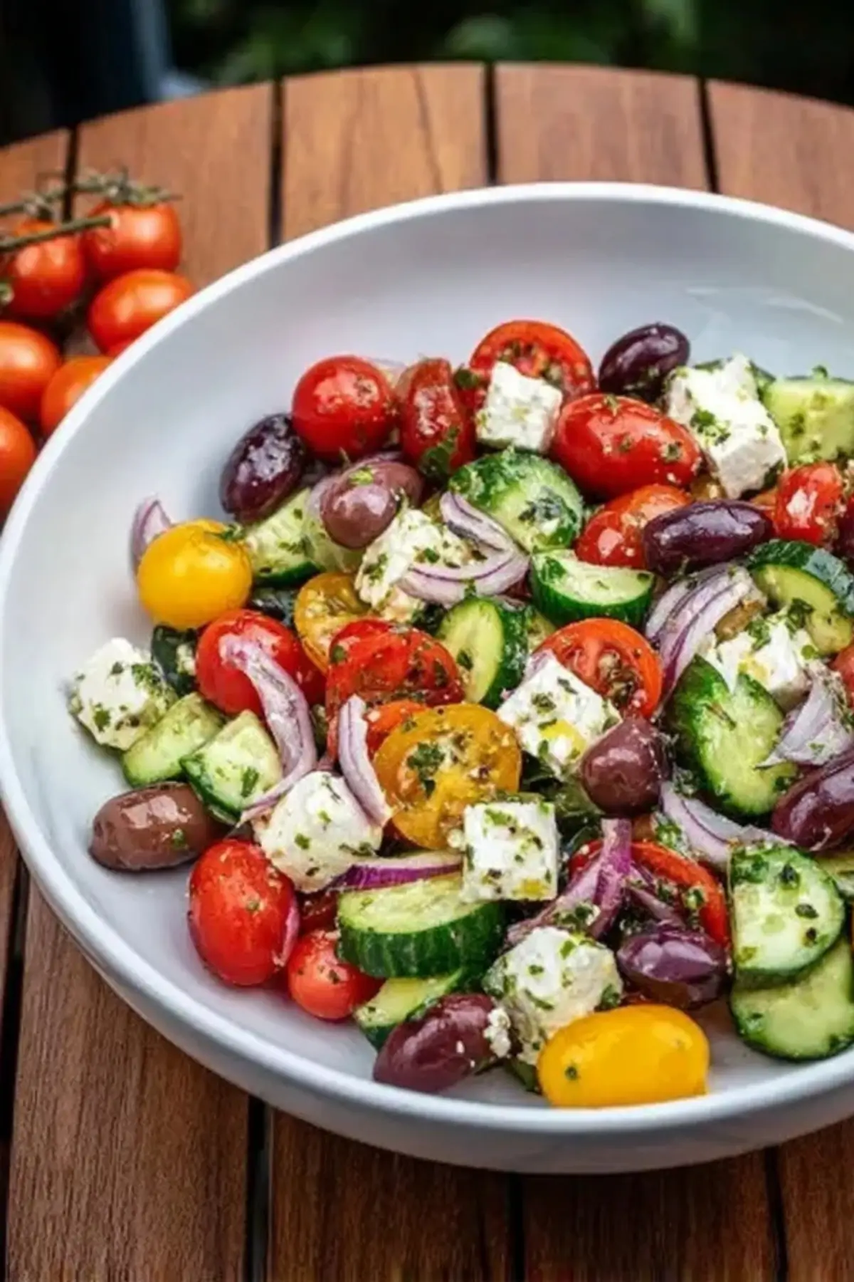 Mediterraner Salat zum Grillen – Bestes Rezept - Kochkomplizin